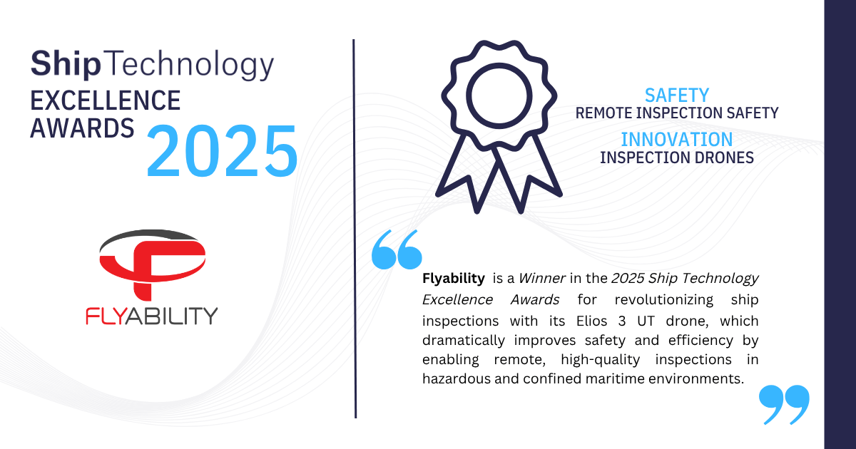 Flyability wins the Safety and the Innovation Award from Ship ...