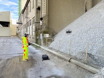Using Drones to Measure Stockpiles at a Cement Plant
